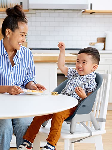 Skip Hop Baby High Chair 4 in 1 Convertible High Chair, EON, Slate Blue