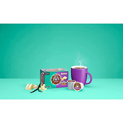 The Original Donut Shop Duos White Chocolate + Vanilla, Keurig Single Serve K-Cup pods, 12 Count