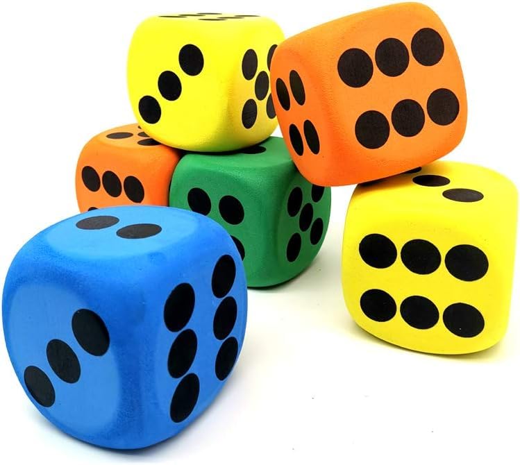 Qidiwin Giant EVA Foam Dices, 6PCS