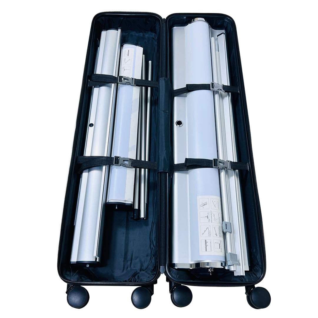Travel Hard Carrying Case (inside size: 39"L x10"Wx8"H) Trade Show Shipping Case for Tube Straight Backdrop Booth Frame Stand (ONLY CASE)