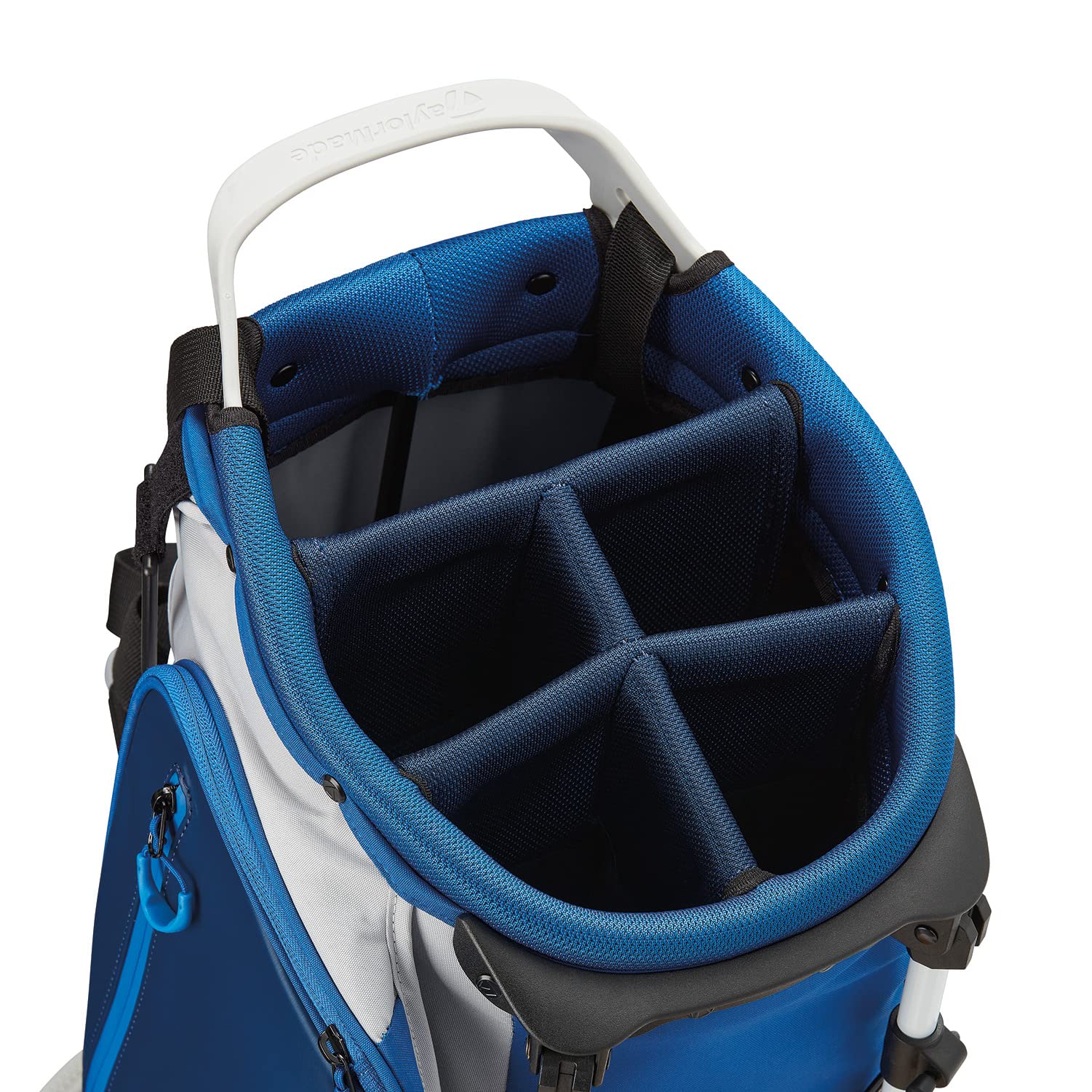 TaylorMade Unisex's Flextech Stand Bag, White, Black, Blue, One Size