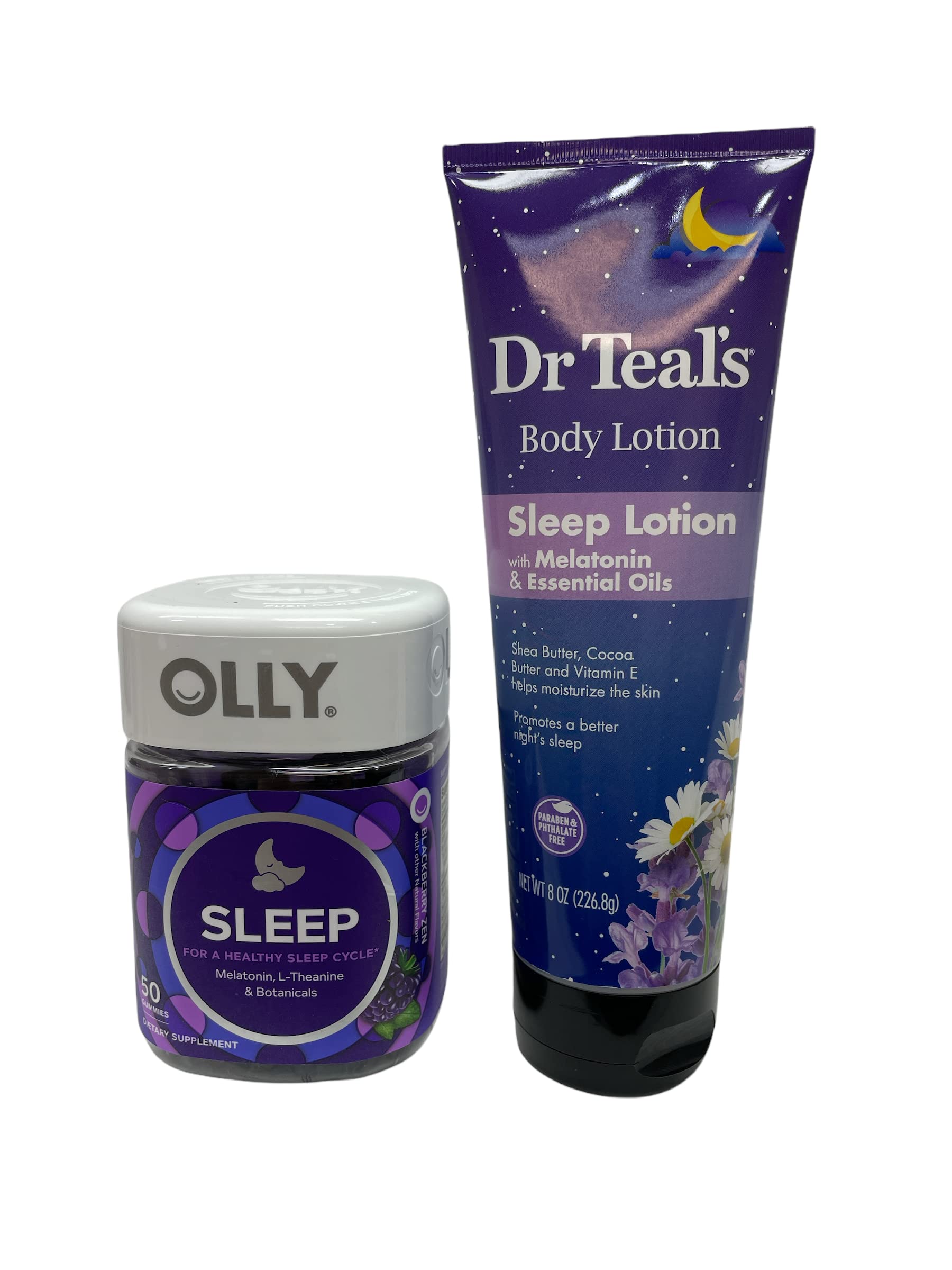 ThisNThat Sleep Bundle: Dr. Teals Sleep Boby Lotion, Olly Sleep Gummies & ThisNThat Tip Card