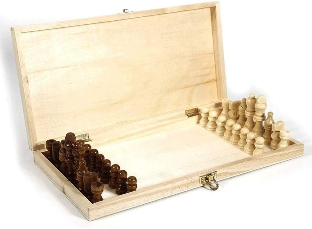 WENLII Upgraded Magnetic Chess Set, Chess Board Game Set, Including Adult Handmade Chess Pieces and Storage Slots (Size : 40 * 40cm)