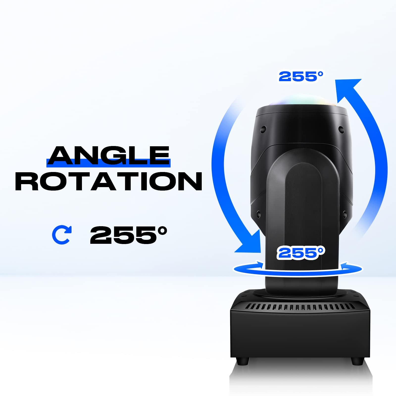 U`King 60W Moving Head Light DJ Lights RGBW LED Spotlight with Sound Activated and DMX Controller for Wedding Parties Church Live Show Disco Bars Stage Lighting