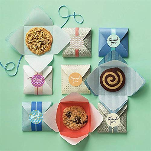 S SNUOY Thank You Stickers Thanksgiving Roll Sticker Labels Envelope Seal Stickers Wrapping Paper 500pcs/roll Xmas Gift Stickers(1 inch,500pcs)