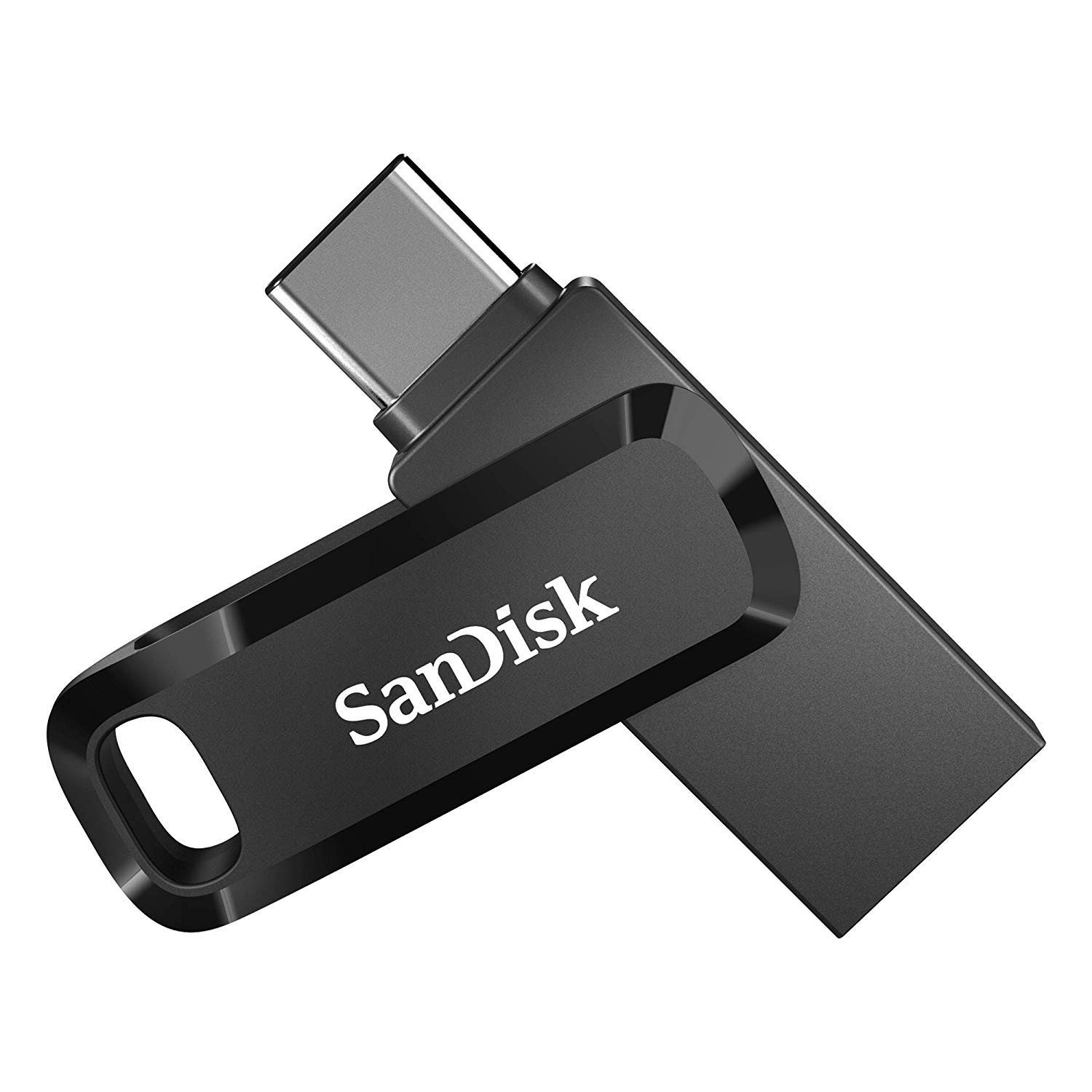 SanDisk 128GB Ultra Dual Drive Go (SDDDC3-128G-G46) 2-in-1 USB Type-A & Type-C Flash Drive - 2 Pack Bundle with 1 Everything But Stromboli Lanyard