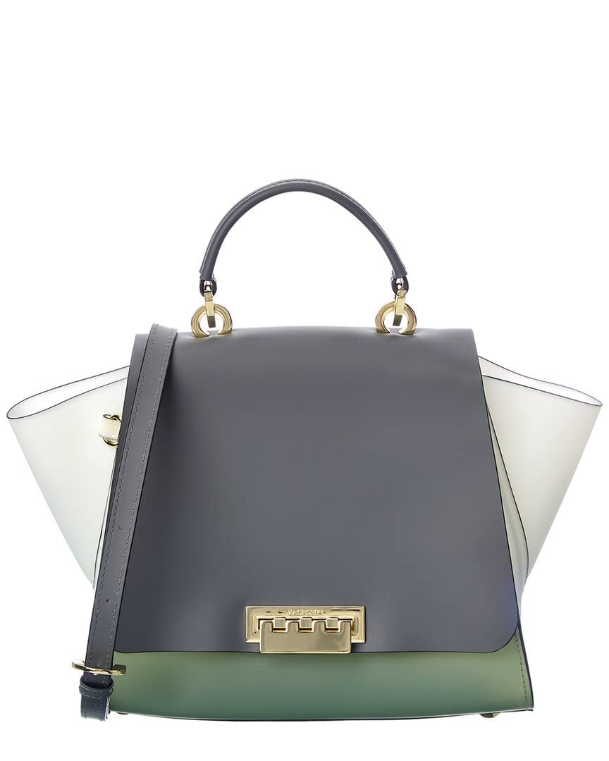 ZAC Zac Posen Eartha Top-Handle Crossbody Clear Color-Block Moss One Size