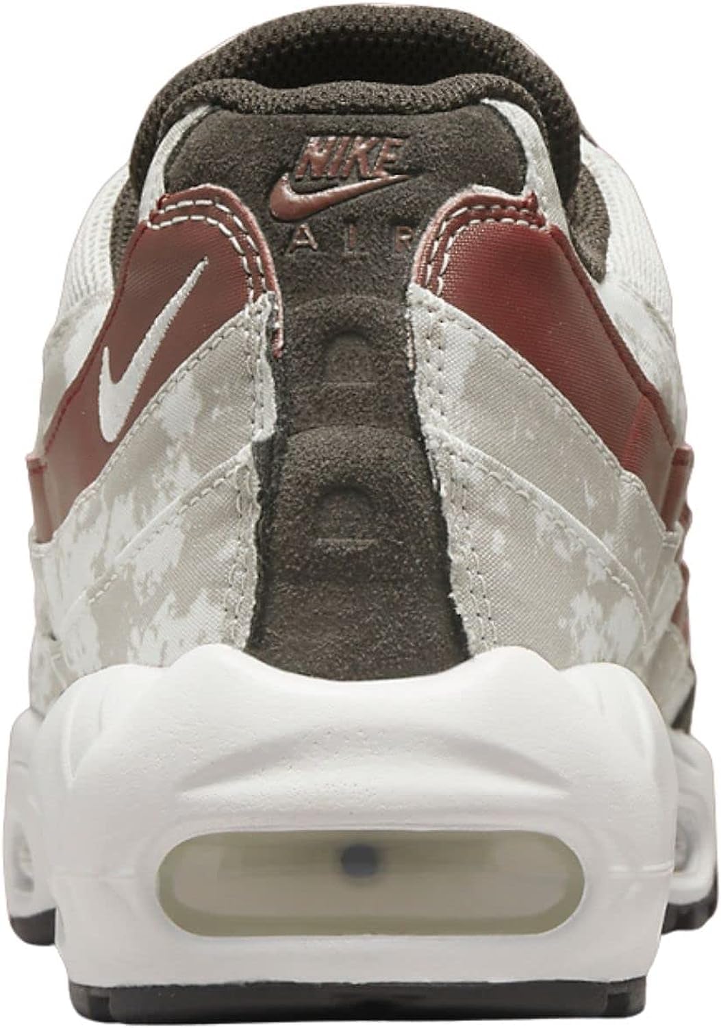 NIKE Men's Sneaker, Light Bone Summit White Khaki Dune Red, 12
