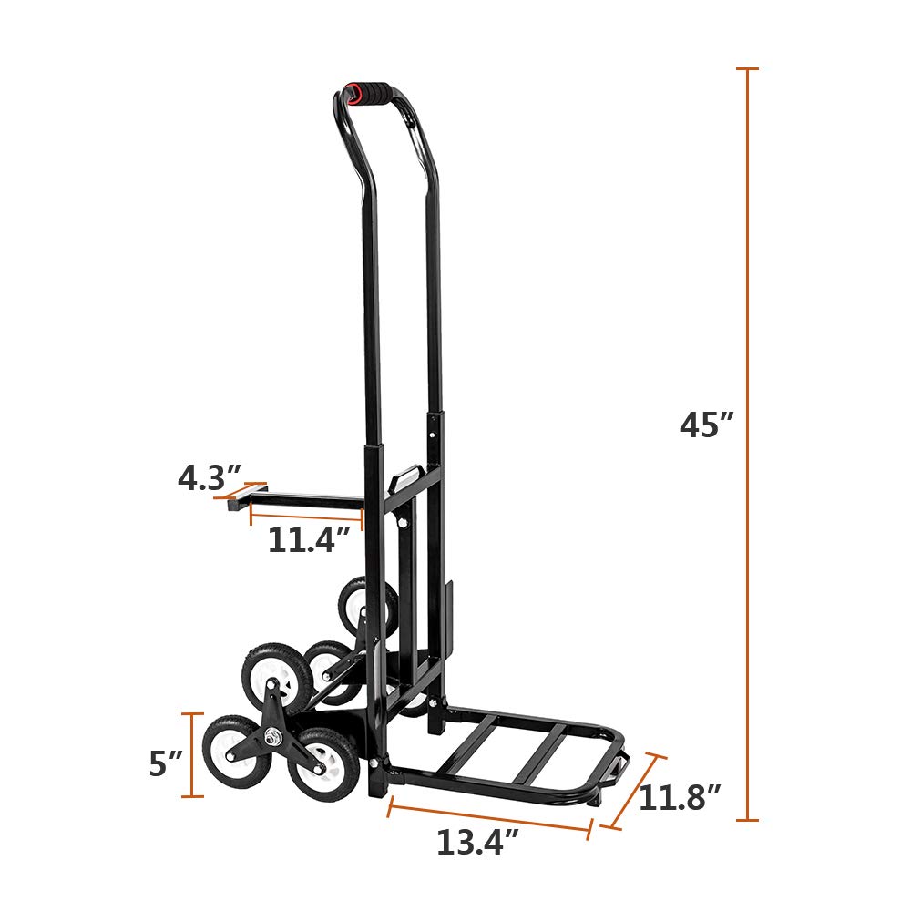 ROVSUN 330LBS Capacity Stair Climbing Cart