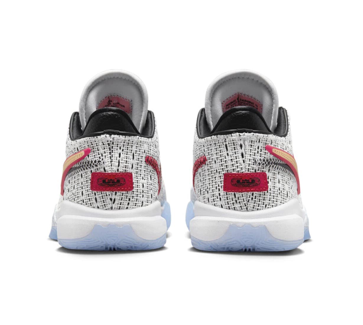 Nike Big Kid's Lebron XX White/Metallic Gold-Black (DQ8651 100) - 4