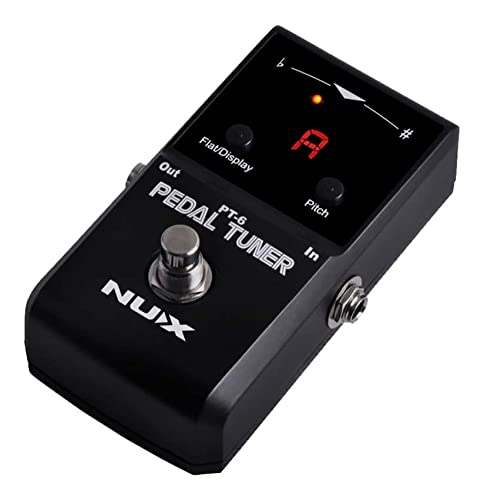 NUX PT-6 Guitar/Bass Pedal Tuner Chromatic Tuning Mode True Bypass