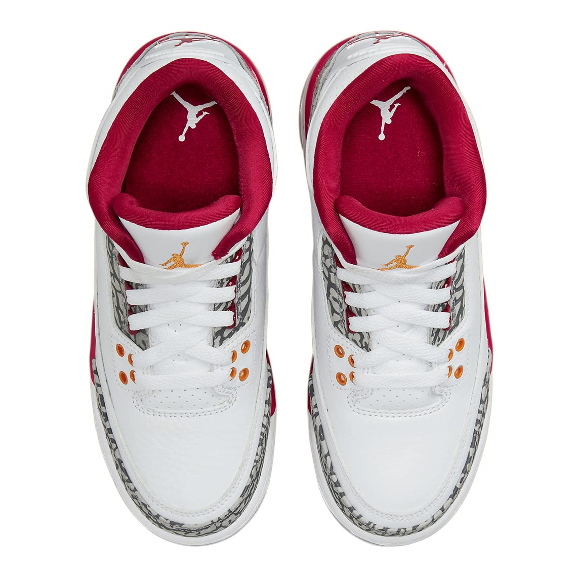 Nike boys Air Jordan 3 GS 398614 126 Cardinal, White/Light Curry/Cardinal Red, Size 4Y