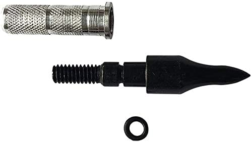 PANDARUS Pack of 12 PCS 5/16 Inch Screw in Archery Bullet Points and Tip Standard Inserts - STD .246 INS for Arrows, 100 Grain Each
