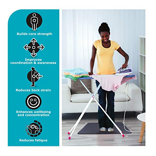 Ultralux Premium Anti-Fatigue Floor Comfort Mat, Durable Ergonomic Non-Slip Kitchen Standing Mat, 3/4β Thick, 16β x 24β, Multi-Purpose Standing Support Pad, Home, Office, Garage, Kitchen Rug, Gray