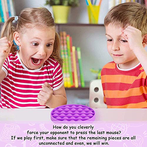 Push Pop Bubble Fidget Sensory Toy, Bubble Pop, Special Needs Anxiety Stress Reliever for Autism, Silicone Stress Reliever Toy, Squeeze Sensory Toy for Kids, Family