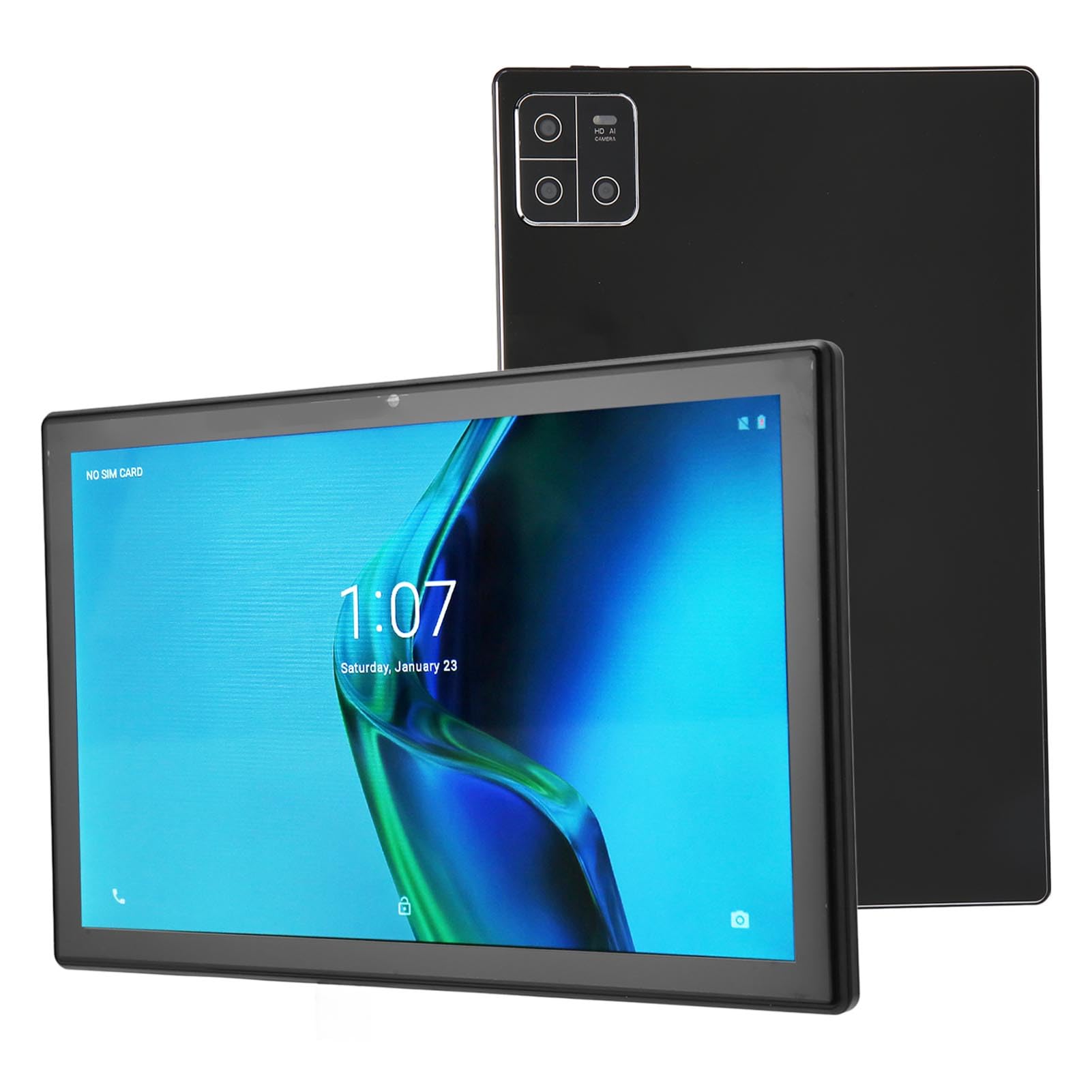 PUSOKEI 10.1 Inch Tablet for Android 11, 8GB RAM 128GB ROM, 5G WiFi 4G LTE Tablet PC with Dual SIM Dual Standby, MTK6750 Octa CPU, Dual Camera (Black)