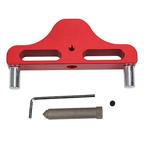 Woodworking Tool, Aluminum Alloy Exact Position Woodworking Accessories Woodworking Scriber, Hard And Durable Industrial for Woodworking(red)