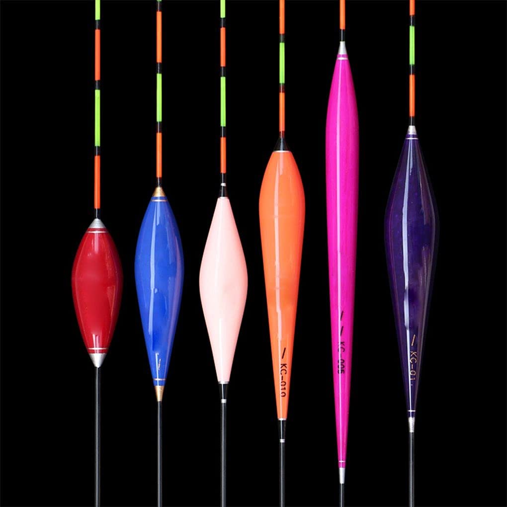 YDXNY 12pcs Balsa Wood Fishing Corks Angling Tackle Tool Accessoris Bobbers with Paulownia Wood Box