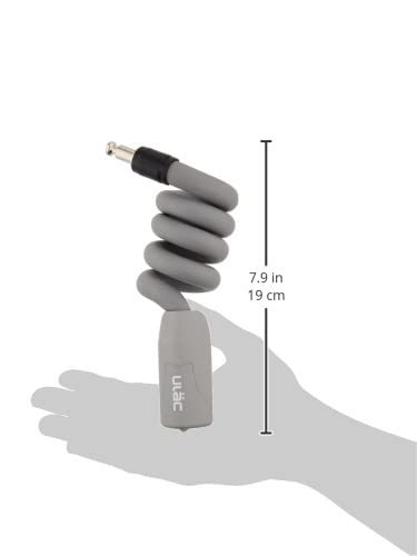 Ulac Y10M AVENIR Bicycle Shape Memory Wire Lock, Gray