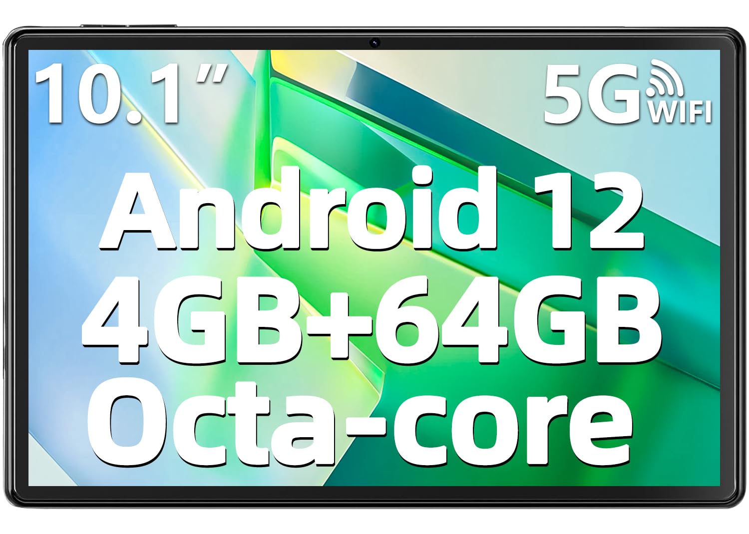 SGIN Tablet, Android 12 Tablet 10" IPS FHD Tablet with 2GB RAM 32GB ROM, Quad-Core Processor, 2+5MP Camera, 5000mAh,Bluetooth, WiFi(Black)…