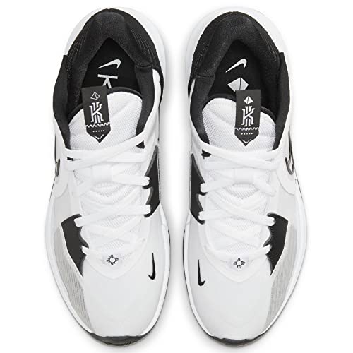 Nike Kyrie Low 5 Men's Basketball Shoes (White/White/Black, us_Footwear_Size_System, Adult, Men, Numeric, Medium, Numeric_11_Point_5)