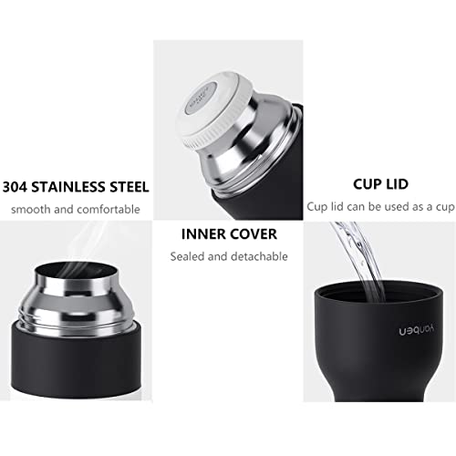 Travel Water Bottle Stainless Steel Thermos Bottle Thermal Cup Vacuum Flask 350ml Coffee Insulated Cup Thermo Mug 6-12 Hours (white,350ml)
