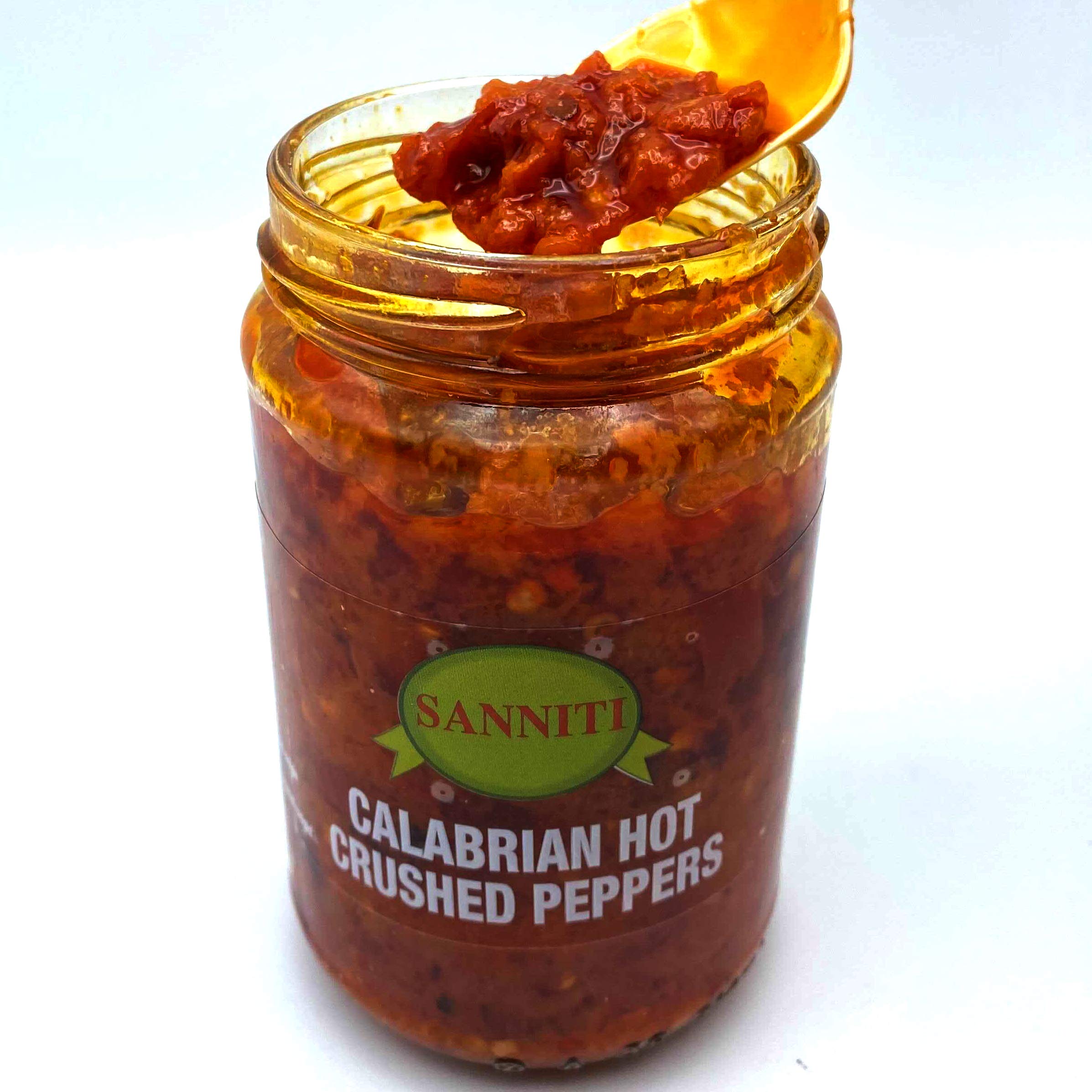 Sanniti Crushed Italian Calabrian Chili Peppers, 10 ounce