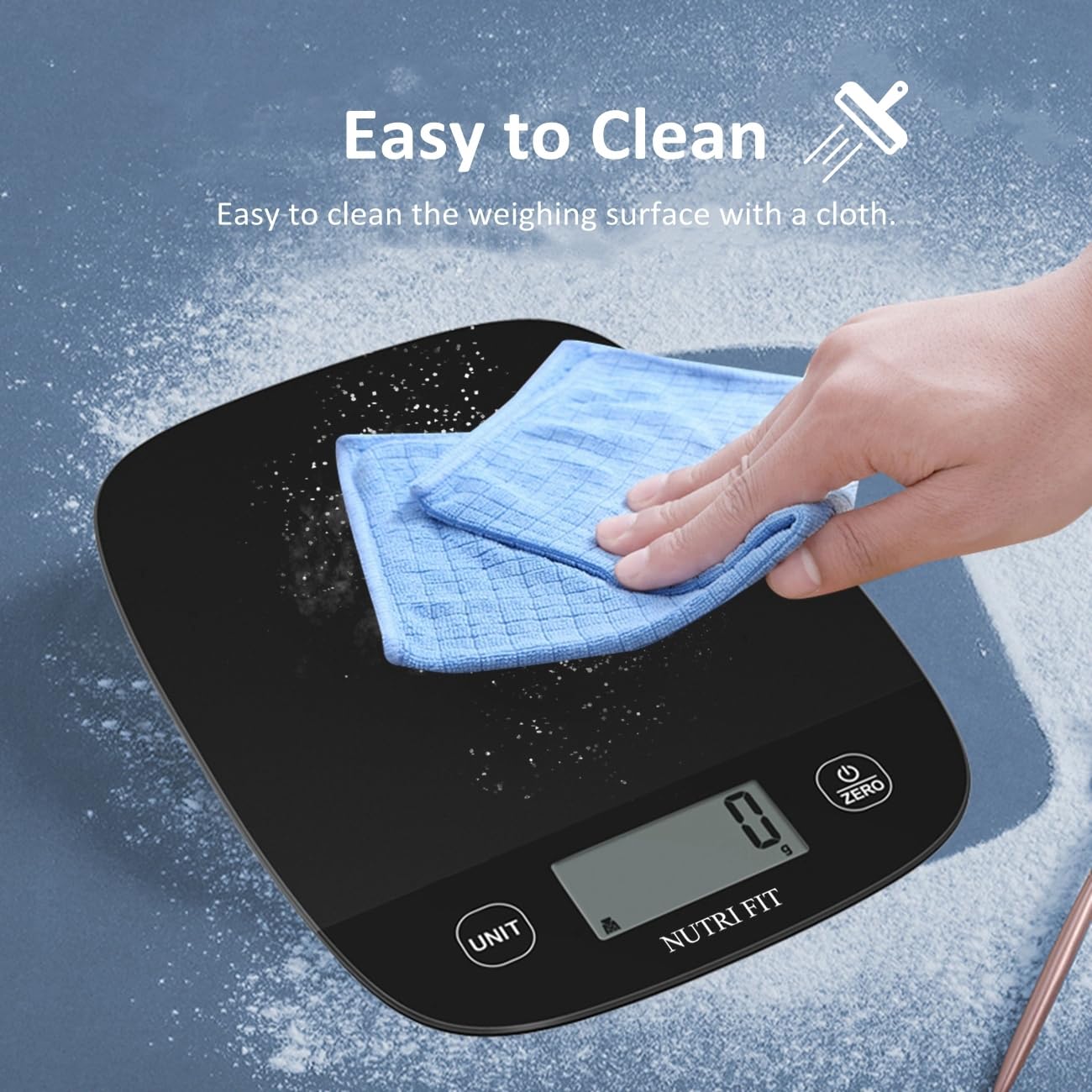 NUTRI FIT Digital Food Scale Kitchen 0.1oz, Coffee Scale, Weighing for Ounces and Grams Accurate for Weight Loss, Baking, Dieting, Keto Cooking, Meal Prep
