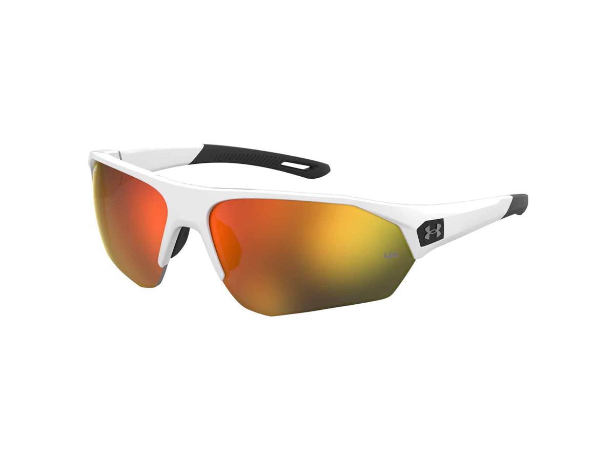 Under Armour UA0001 Playmaker 0003/KA 72MM Matte Black/Gray Olephbic Wrap Around Sunglasses for Men + BUNDLE with Designer iWear Eyewear Kit