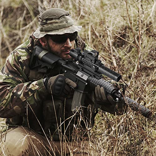 SOROVEE Rifle Scope 3-9x32 Combo,Red/Green Illuminated Range Finder Reticle,Tactical Gun Scopes with Reflex Sight 4 Reticle and Green Laser,Airsoft Scopes for Long Range Shooting/Hunting.