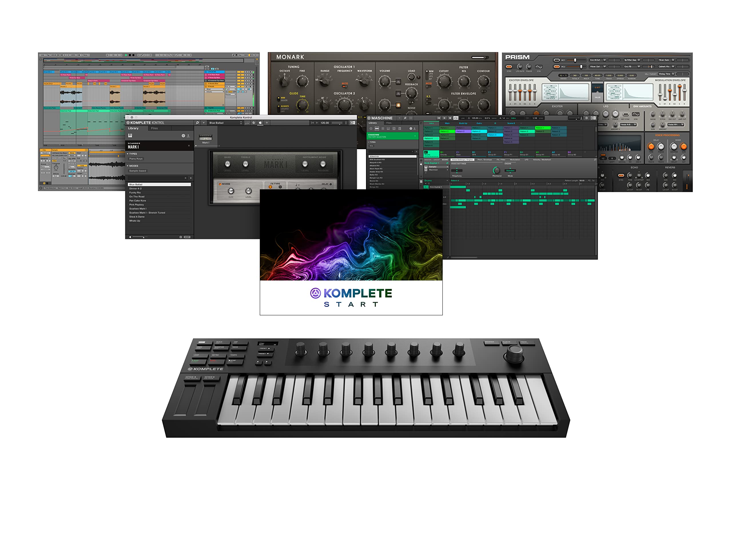 Native Instruments Komplete Kontrol M32 Controller Keyboard, 6.57 x 18.7 x 1.96 inches