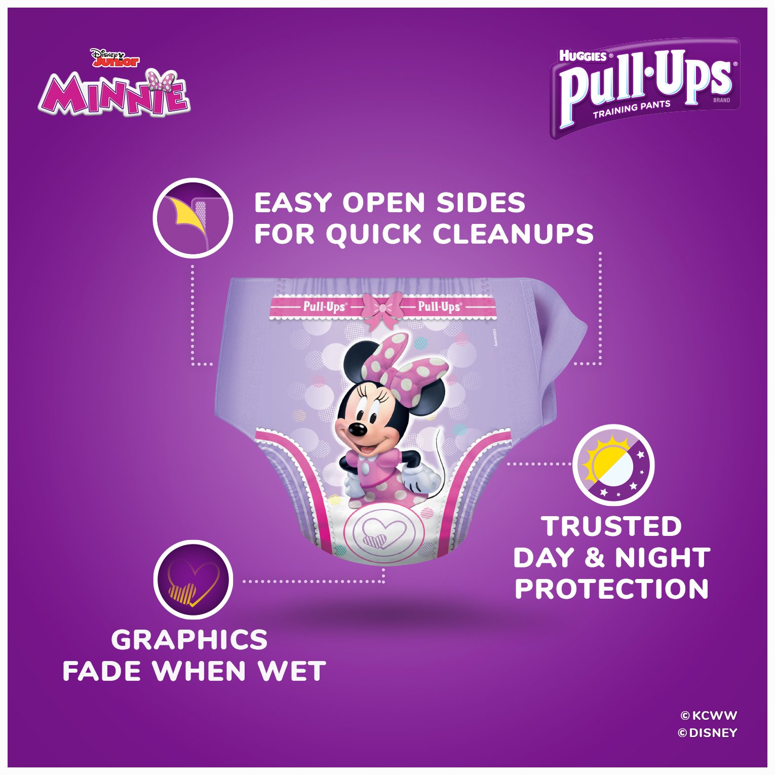 Pull-Ups Learning Designs for Girls Potty Training Pants, 12M-24M (14-26 lbs.), 27 Ct. (Packaging May Vary)