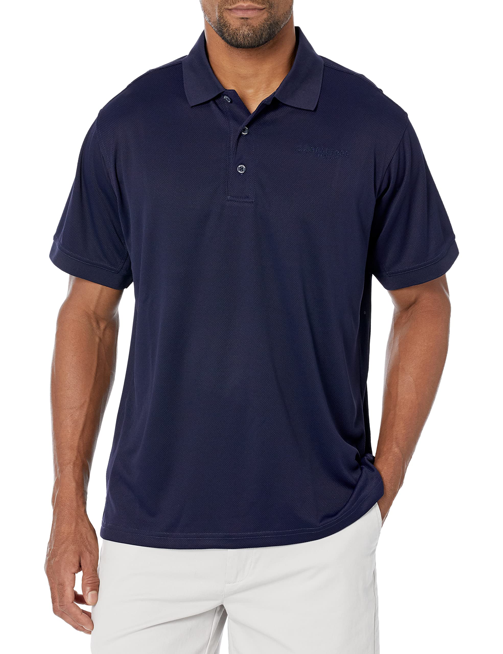 Staghorn Realtree Ss Fishing Polo, Evening Blue, XL