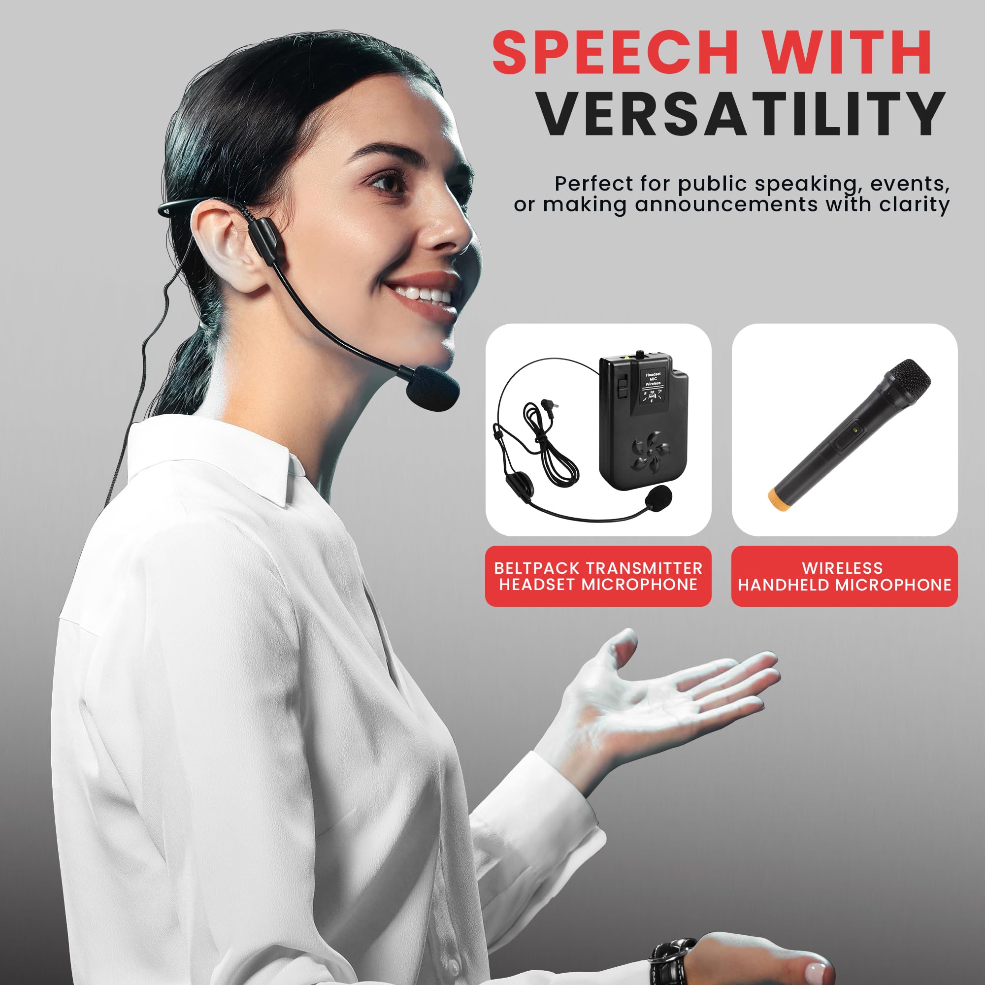 Pyle Wireless Portable PA Speaker System-Compatible with Bluetooth,Active Loudspeaker,1000 Watt Powered 2-Way Waterproof Amplifier, 12β Subwoofer, Tweeter, RCA, XLR, Mic In for Dj & Party-PPHP1241WMU