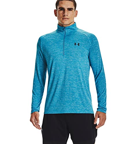 Under Armour Men's Tech 2.0 1/2 Zip-up T-Shirt (XX-Large Tall, Radar Blue/Black - 422)