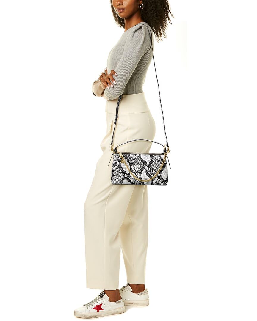 ZAC Zac Posen Posen Zip Top Crossbody - Snake Multi White/Black One Size
