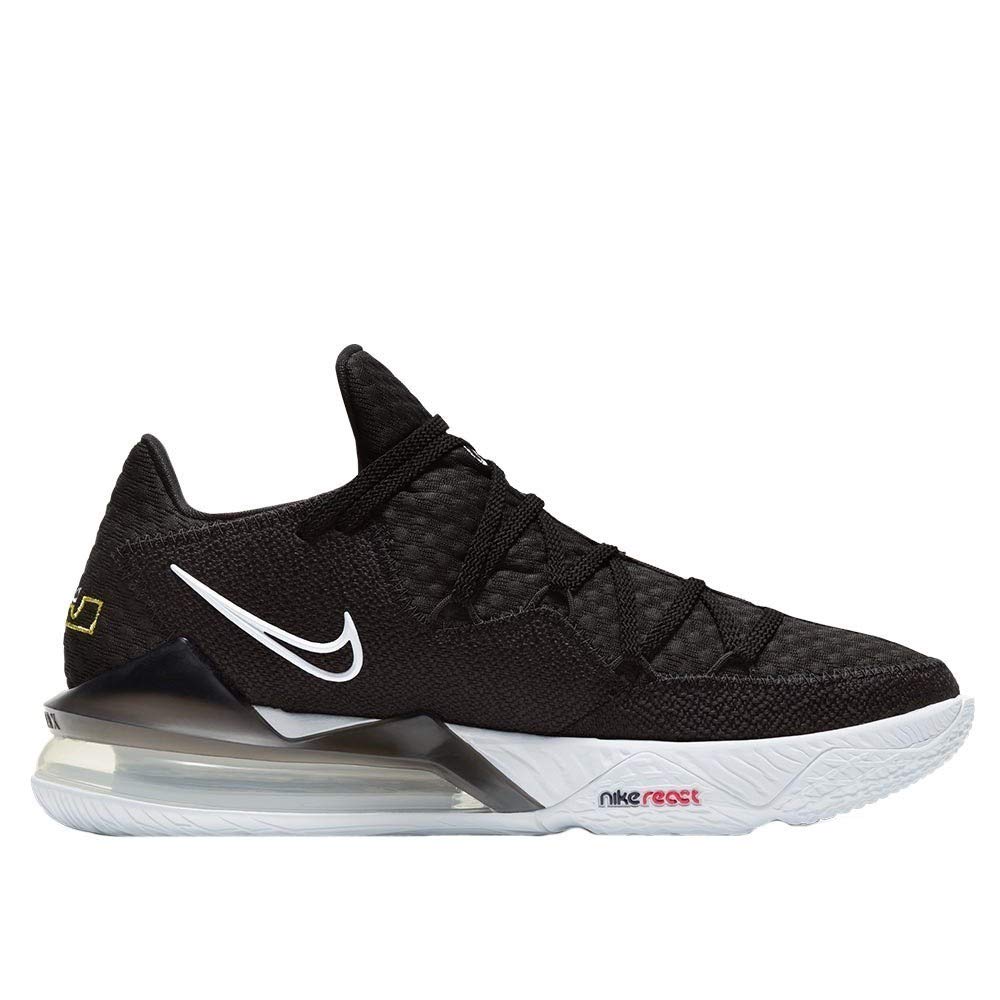 Nike Men's Lebron XVII Low Black/White-Multi-Color (CD5007 002) - 8.5