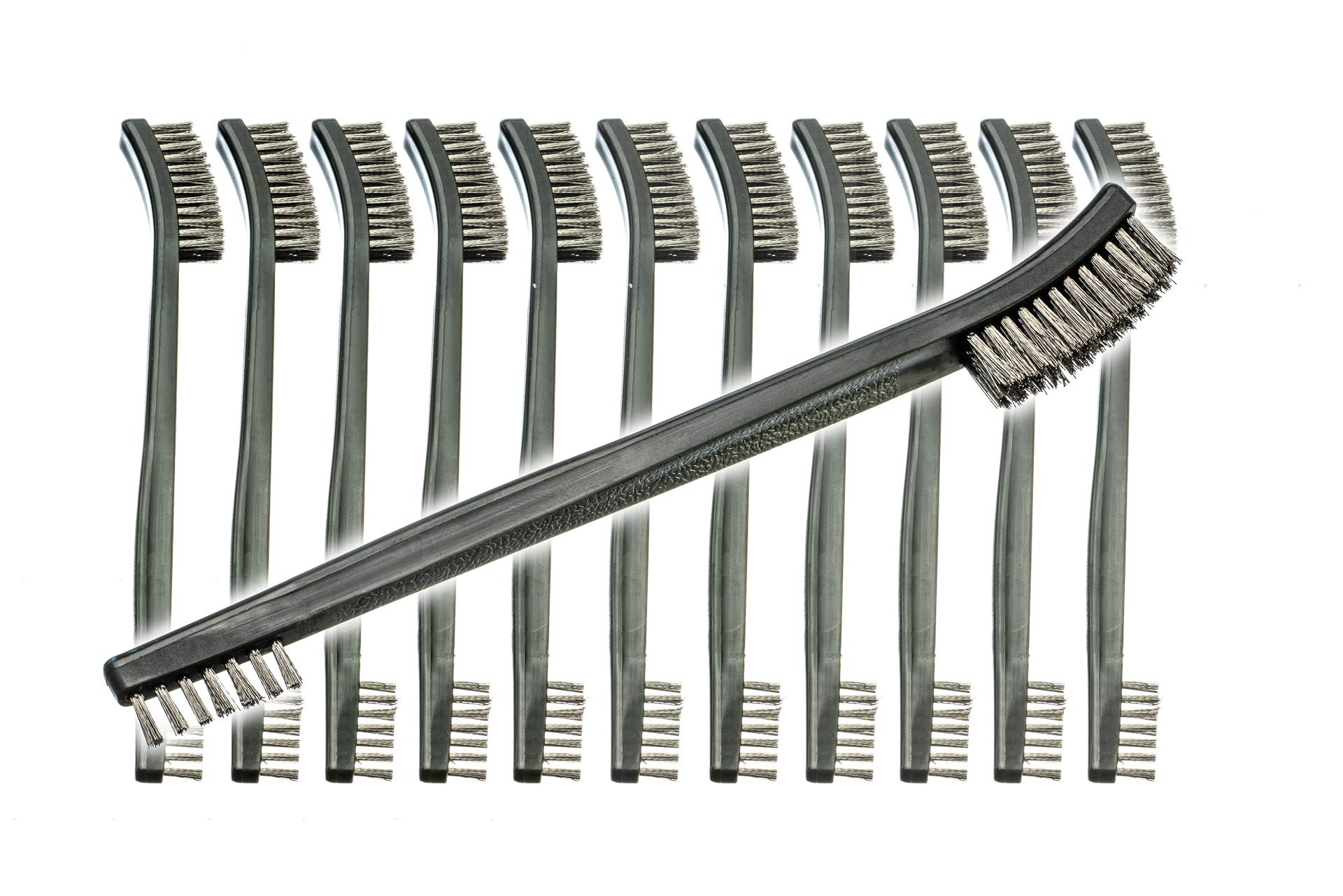 SE 7� Double-Ended Cleaning Brushes with Stainless Steel Bristles (12-Pack) - 7621SB-12