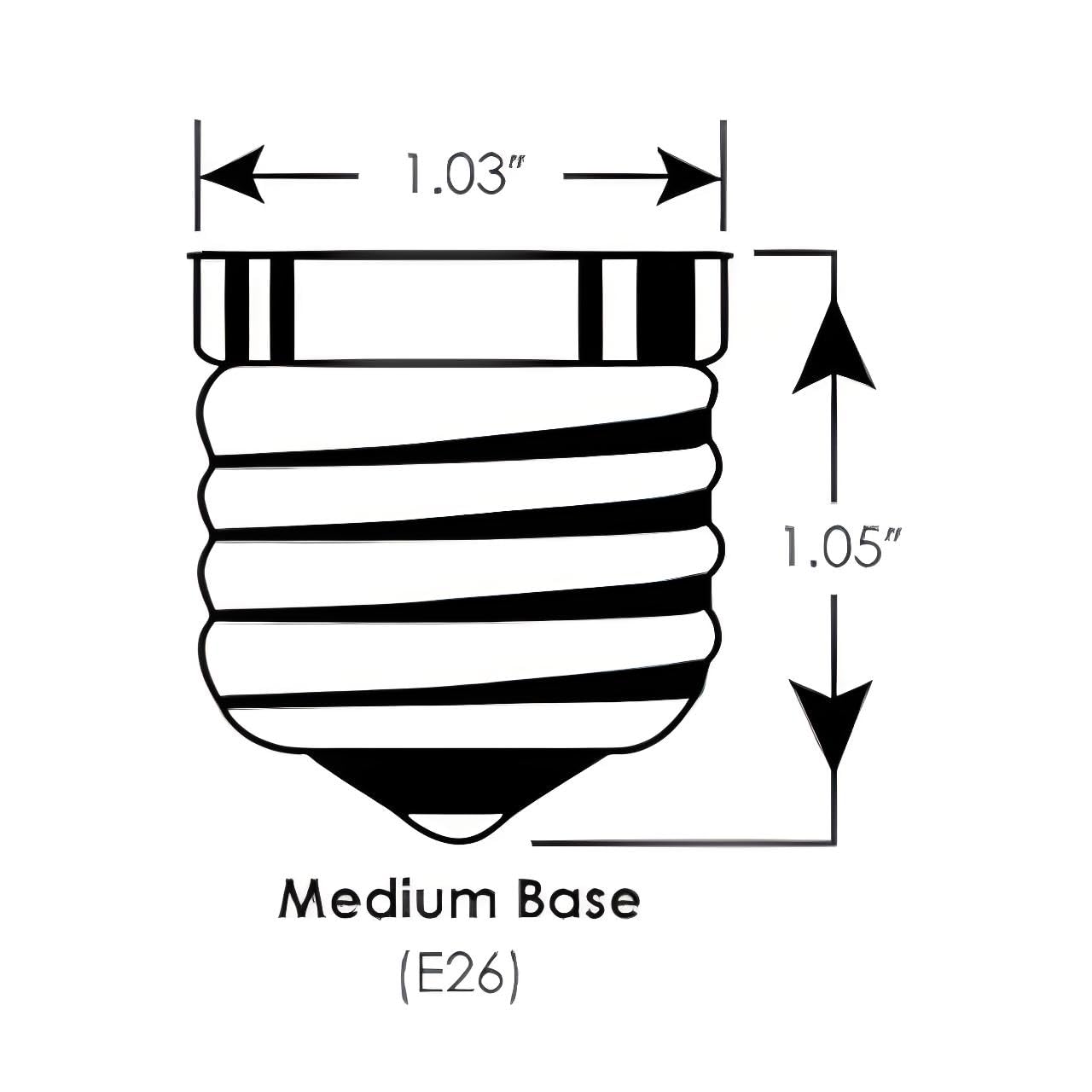 OCS Parts Hatco 02.30.043.00 Replacement Light Bulbs | 60W Torpedo Shape Replacement Lamps for Hatco Food Warmers (4-Pack)