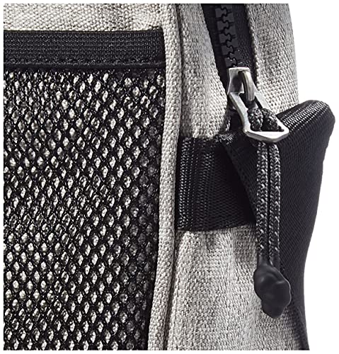 Superdry Mens Unisex Side Bag, Main Zipped Compartment Grey Size One Size