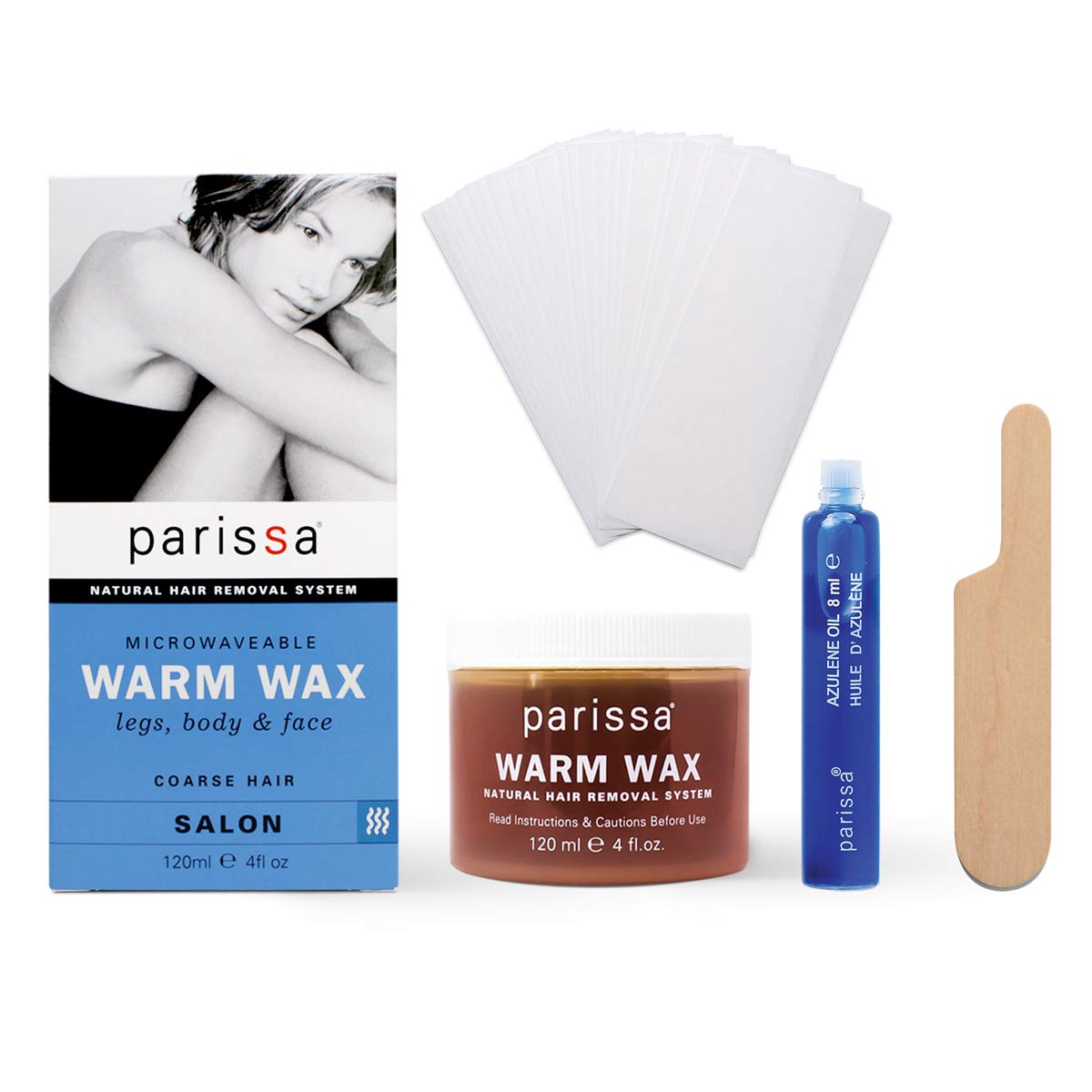 Parissa Salon Style Warm Complete Waxing Kit, 4 Fl Oz, Pack of 2