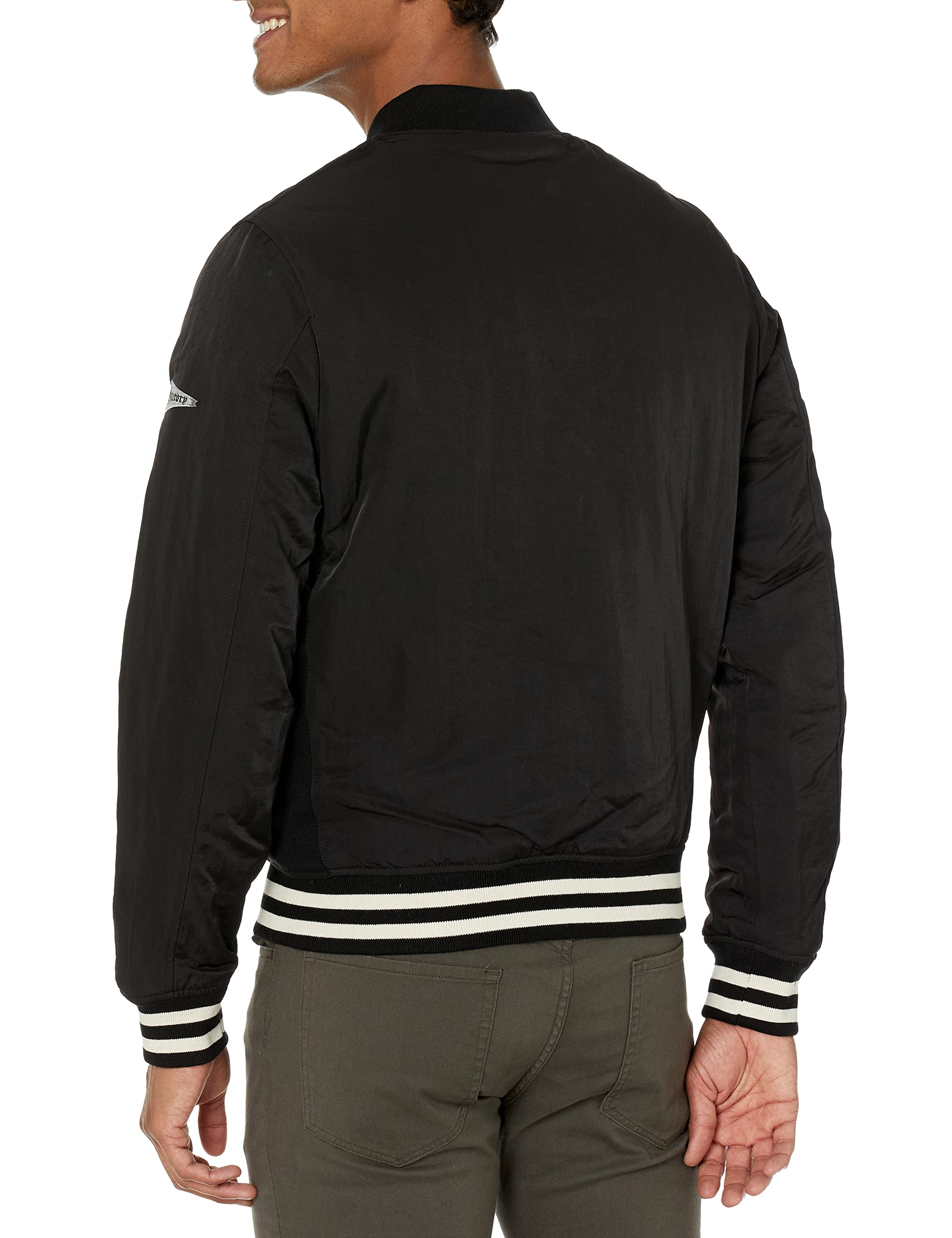 Superdry Men's Collegiate Baseball Jacket, Black, 3XL