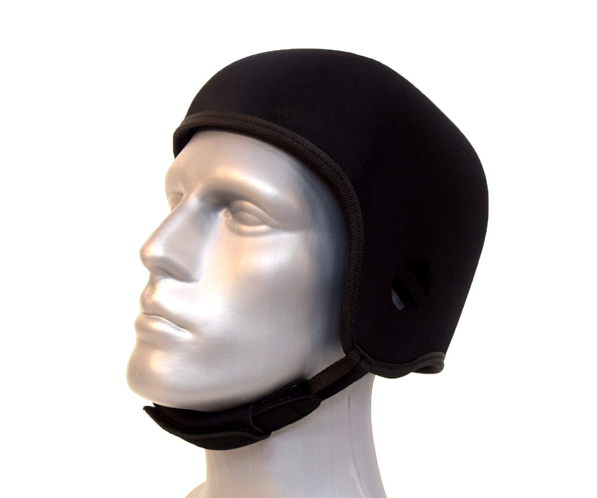 Opti-Cool Headgear Soft Protective Cooling Therapy Helmet (Black, Large (22.25-24in))