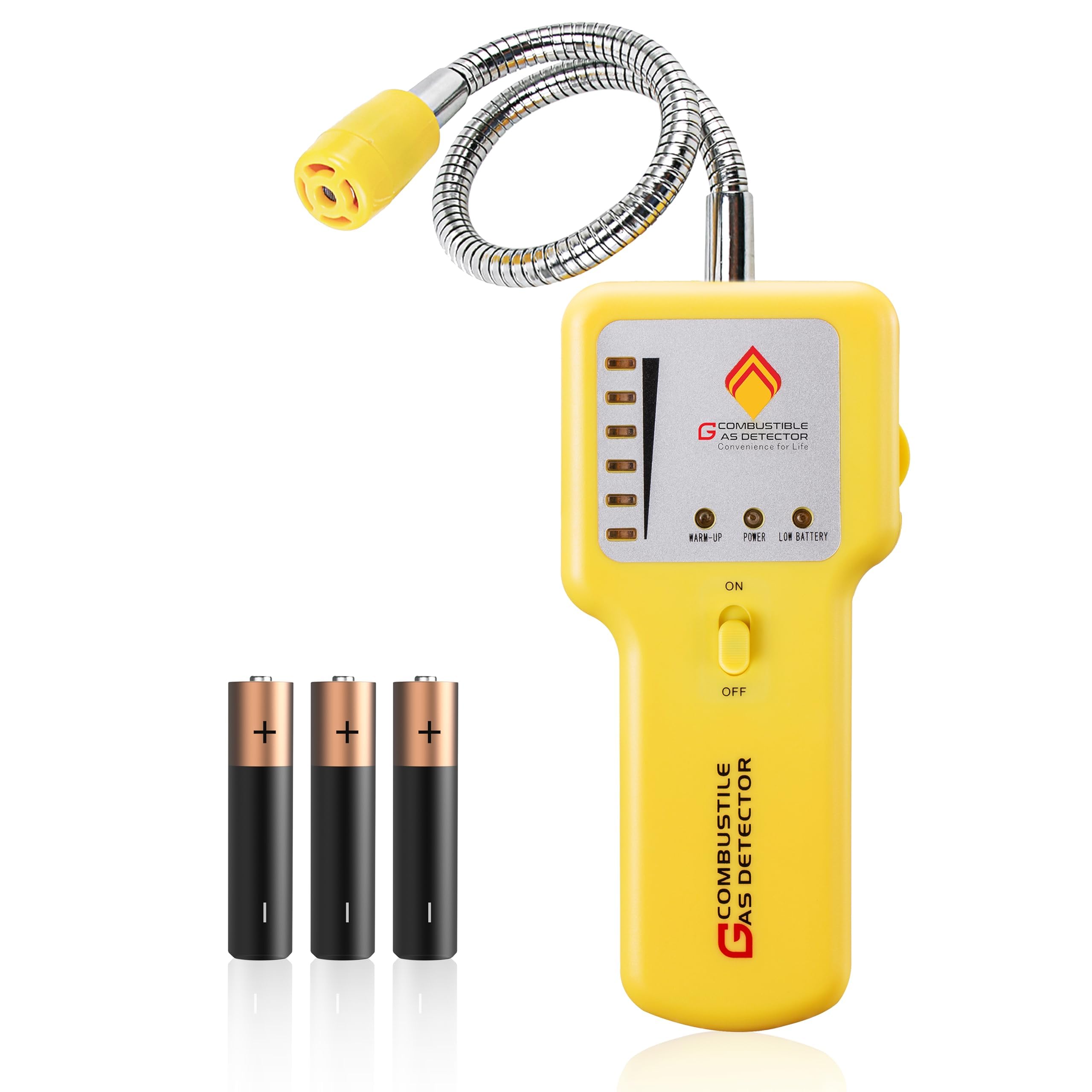 VITITE Natural Gas Detector, Propane Detector, Portable Gas Sniffer, for Locating The Source of Combustible Gas Leaks Like Fuel, Methane, LPG, Sewer Gas in Home, RV, and Gas Pipes