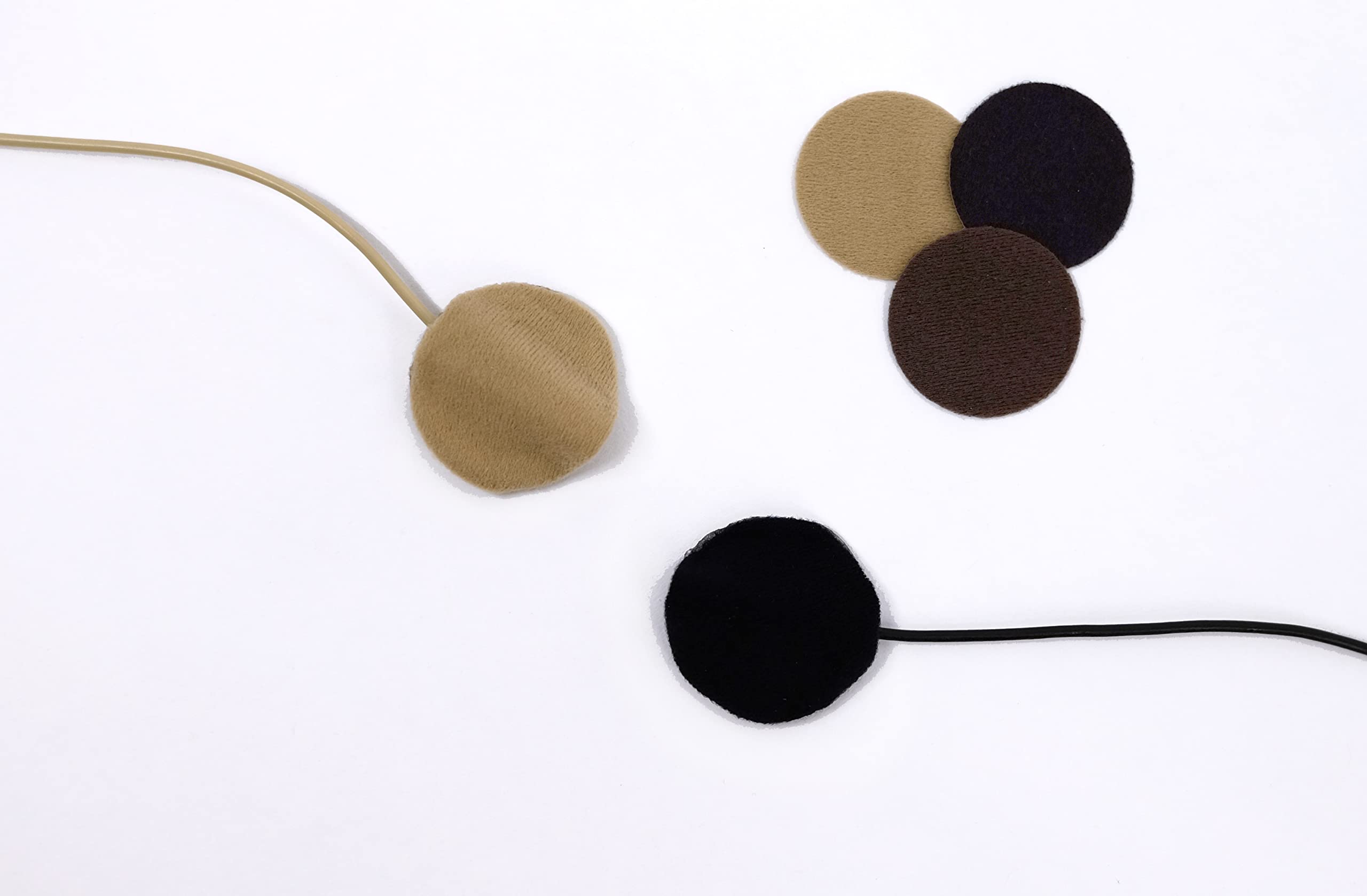 URSA Soft Circles: Reusable Soft Covers That Provide a Shield Against the Wind and Camouflage for Lavalier Mics. (15x Soft Circles + 30x Stickies, MultiPack)
