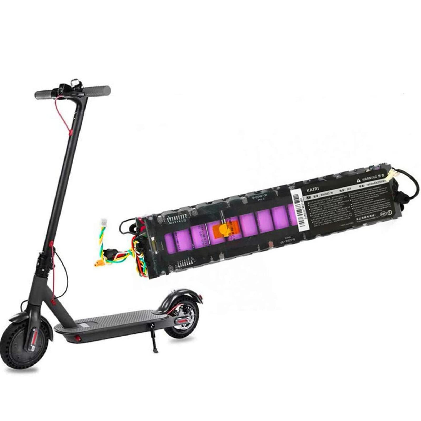 OXEXE 36V 10.5Ah Electric Scooter Battery,10S3P 18650 Lithium Battery Pack, Built-in 20A BMS,with XT30+JM Plug,for Xiaomi M365 Electric Bicycle Scooter