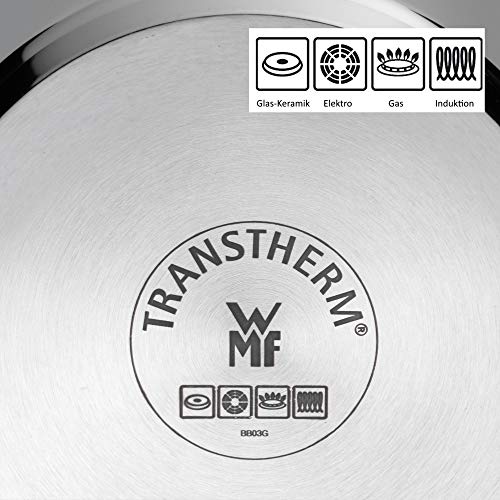 WMF Frying Pan Coated Ø 20 cm Devil Pouring Rim Stainless Steel Handle Cromargan® Stainless Steel Ceradur Suitable for Induction Hand Wash
