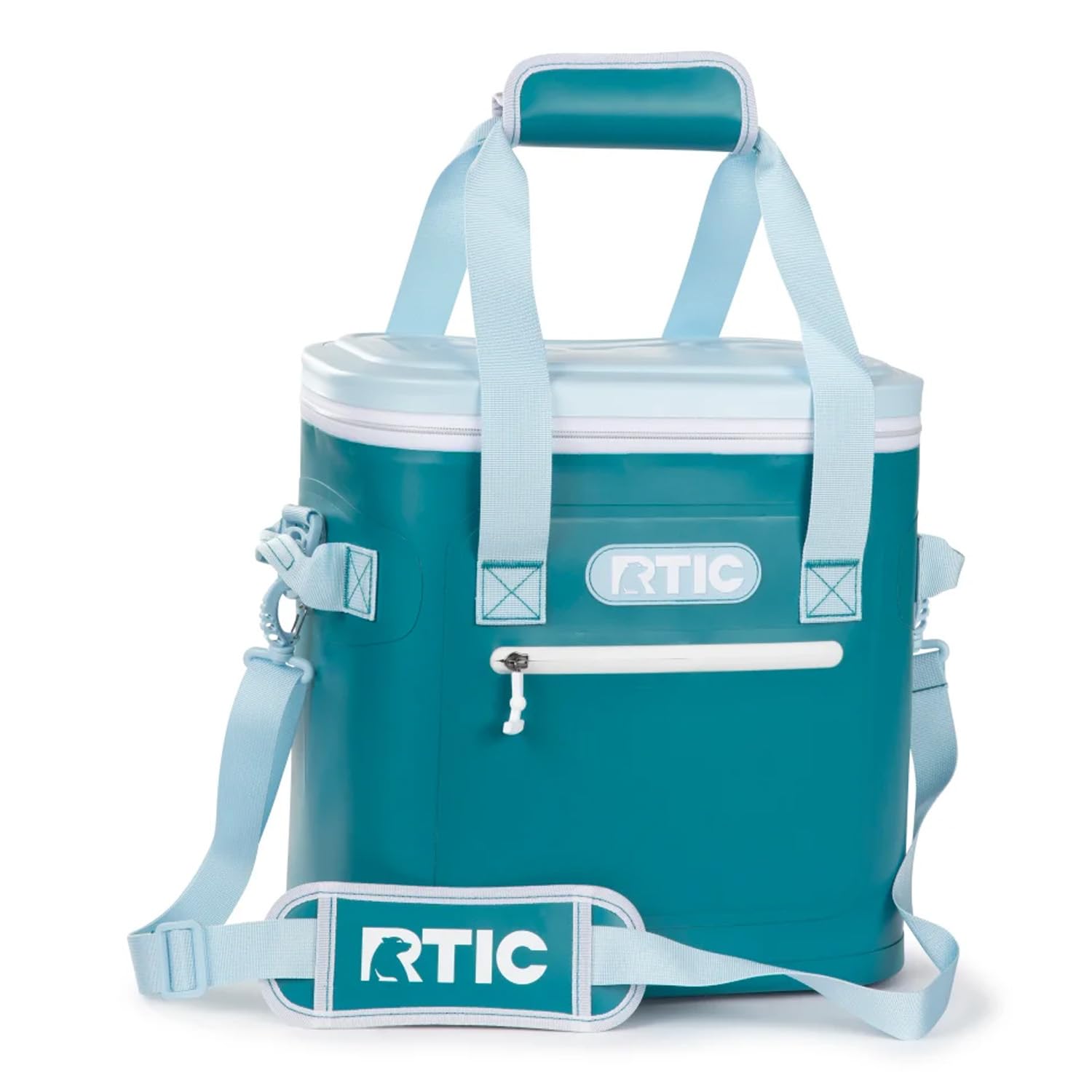RTIC Soft Cooler 30 Can, Insulated Bag Portable Ice Chest Box for Lunch, Beach, Drink, Beverage, Travel, Camping, Picnic, Car, Trips, Floating Cooler Leak-Proof with Zipper, Deep Harbor