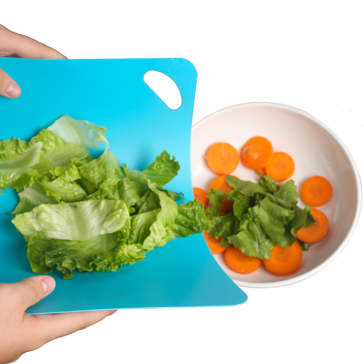 Plastic Flexible Cutting Mats for Kitchen, 3pcs Color Coded Chopping Board Set, Cutting Board Sheet for Kitchen Cooking, Dishwasher Safe (11.5x9")