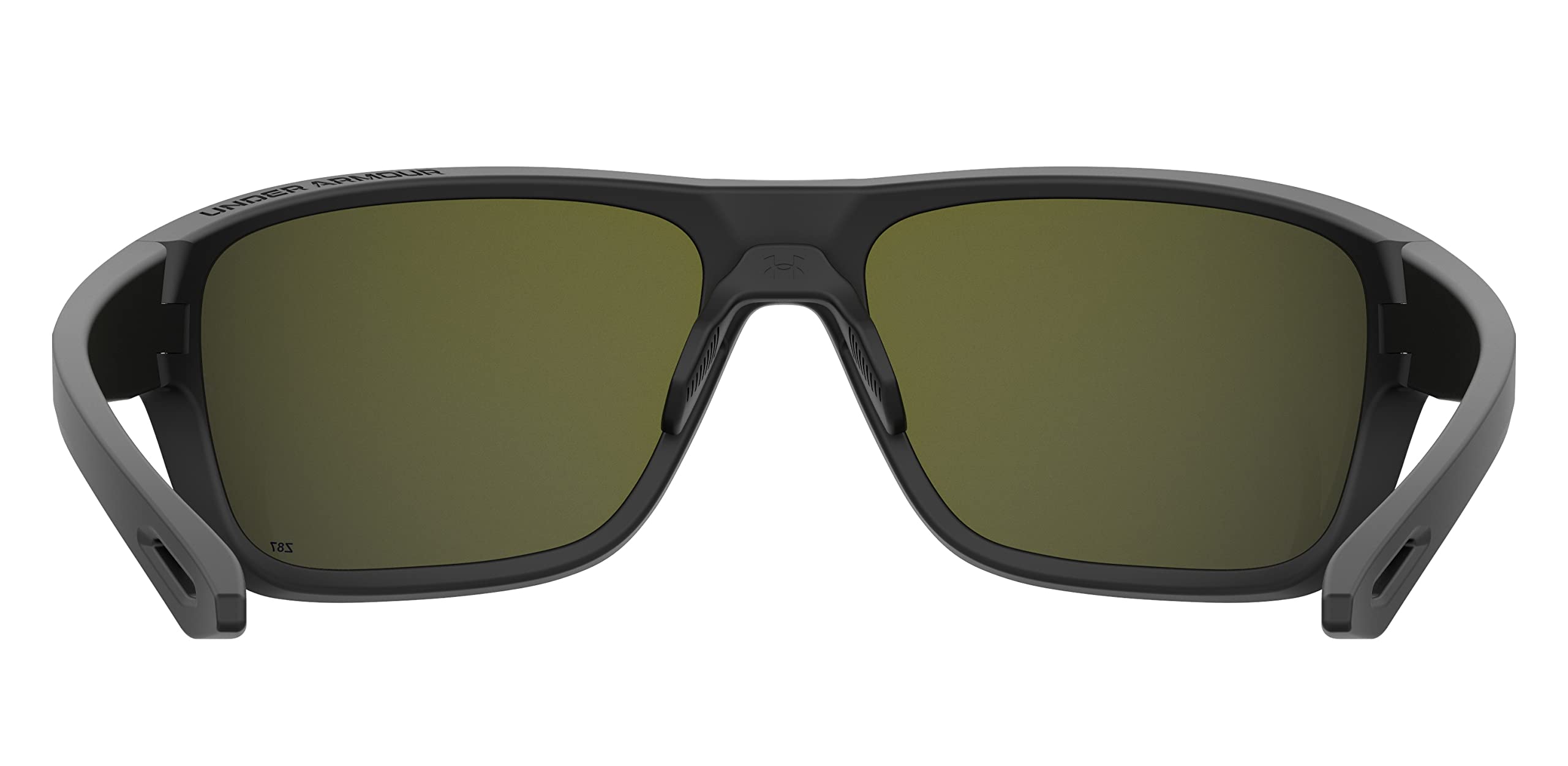 Under Armour Men's Battle Rectangular Sunglasses Polarized, Matte Black, 65mm, 16mm